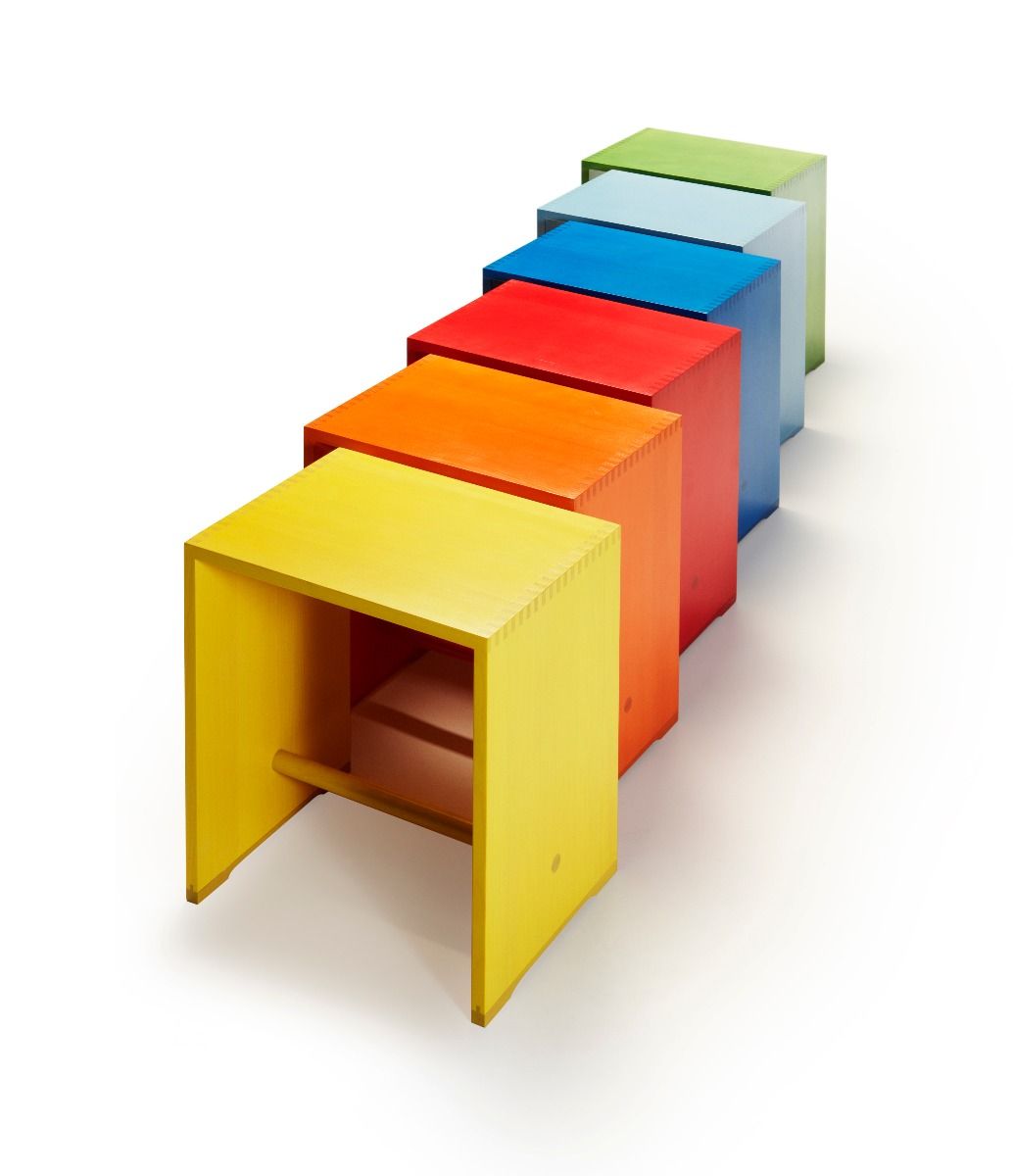 Max Bill Ulmer Hocker grün key