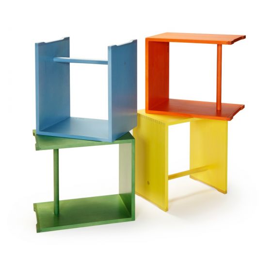 Max Bill Ulmer Hocker grün key